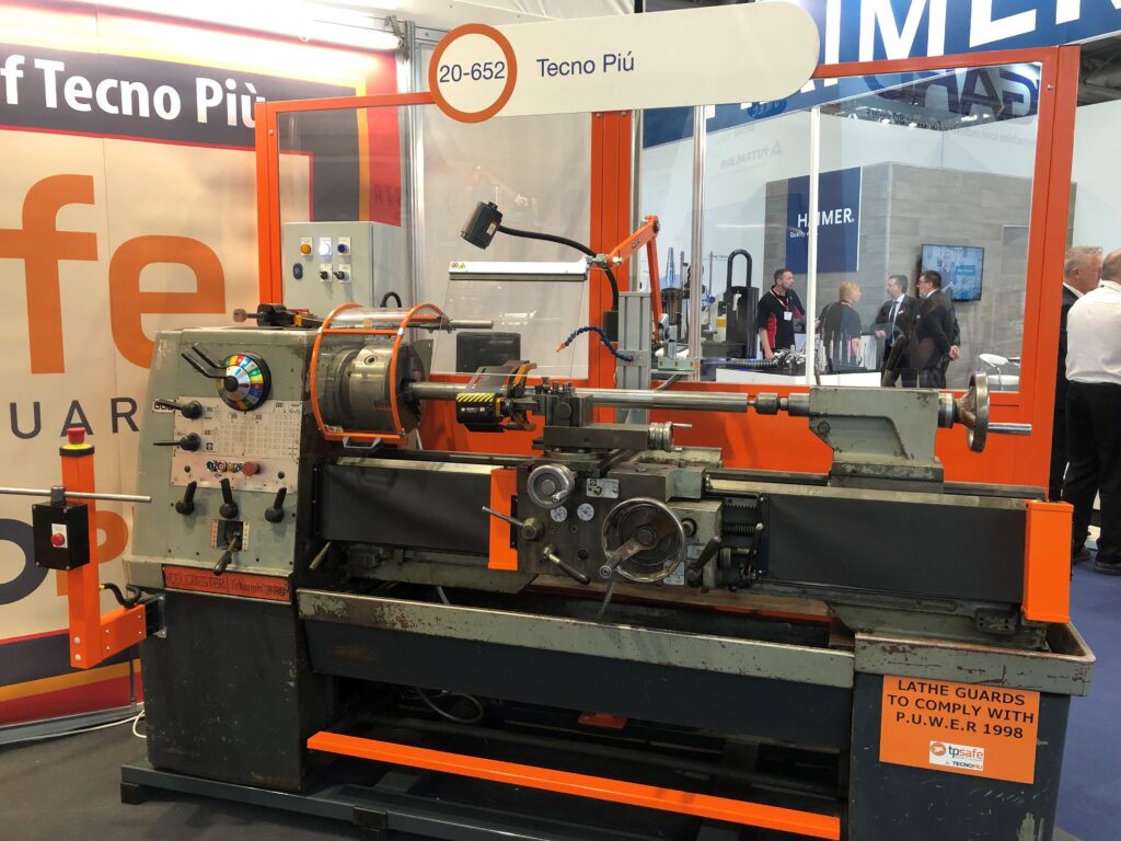 How to guard a centre lathe machine