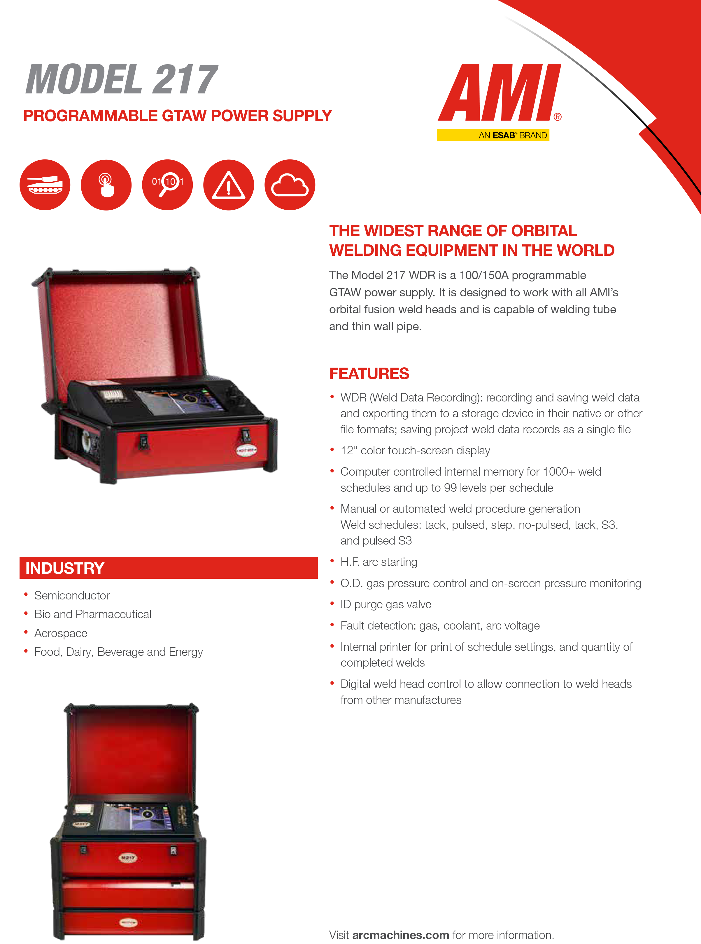Arc Machines (An Esab Brand) M217 Orbital Power Supply
