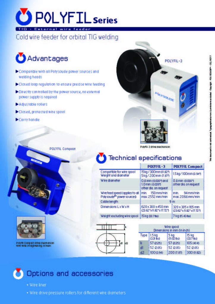 Polyfil External Wire Feeder Tig