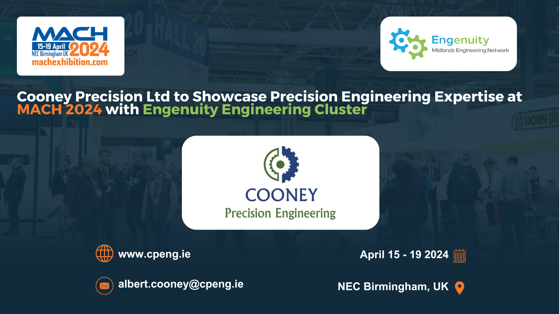 Cooney Precision Ltd to Showcase Precision Engineering Expertise at ...